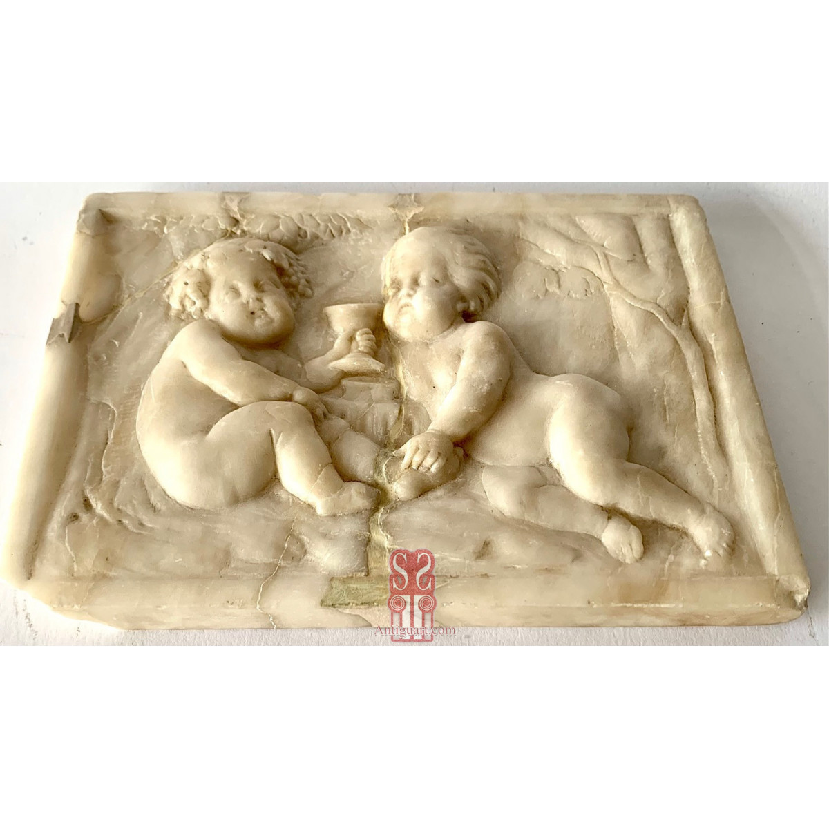 Marble bas-relief, 18th